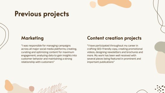 Abstract and Organic Shapes Portfolio Presentation