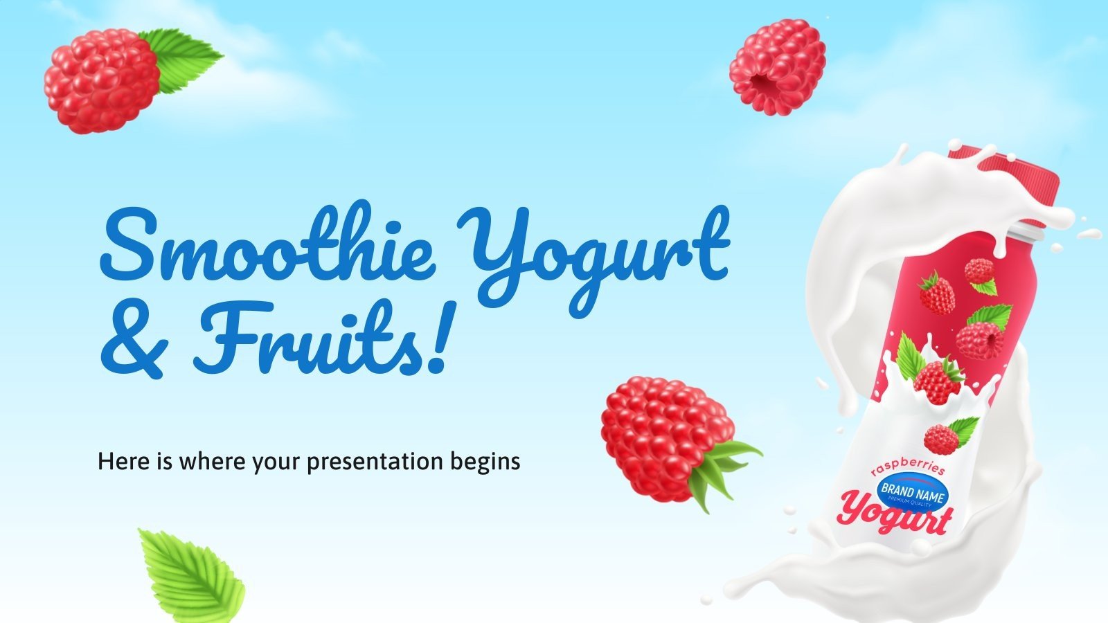 Plantillas gratis para Google Slides y PPT sobre la leche