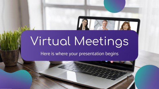 Virtual Meetings Google Slides theme & PowerPoint template