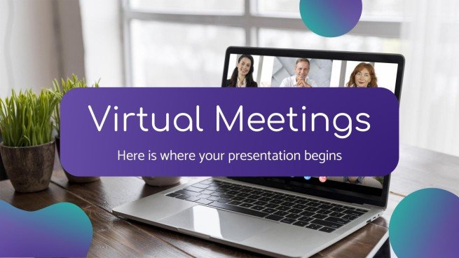 Virtual Meetings Google Slides theme & PowerPoint template