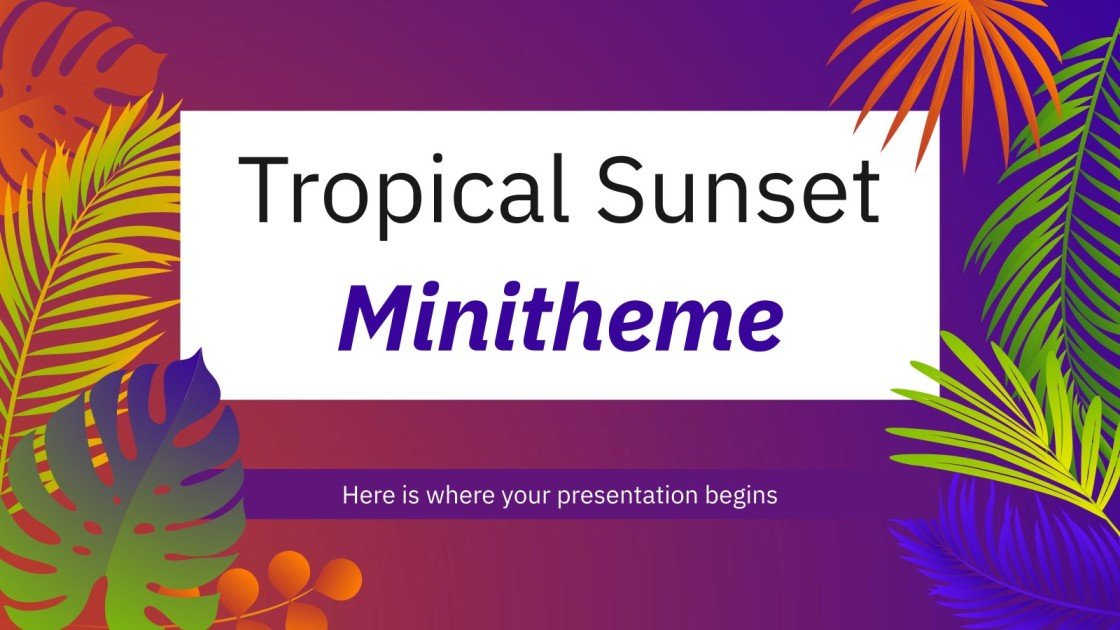 Free Sunset-themed templates for Google Slides & PowerPoint