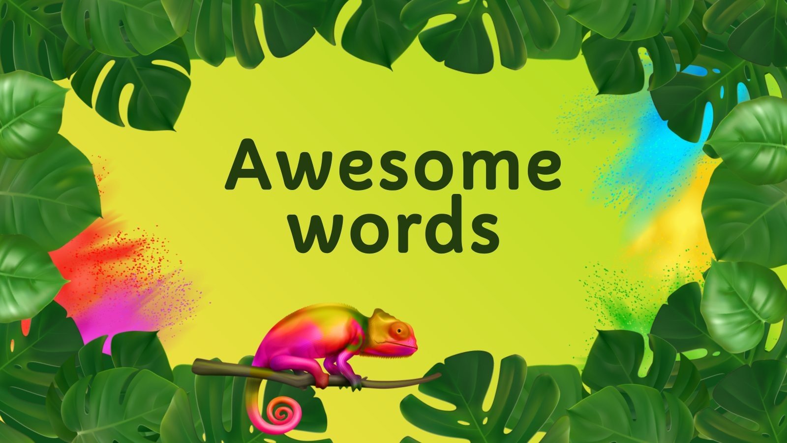 Chameleon Minitheme Presentation