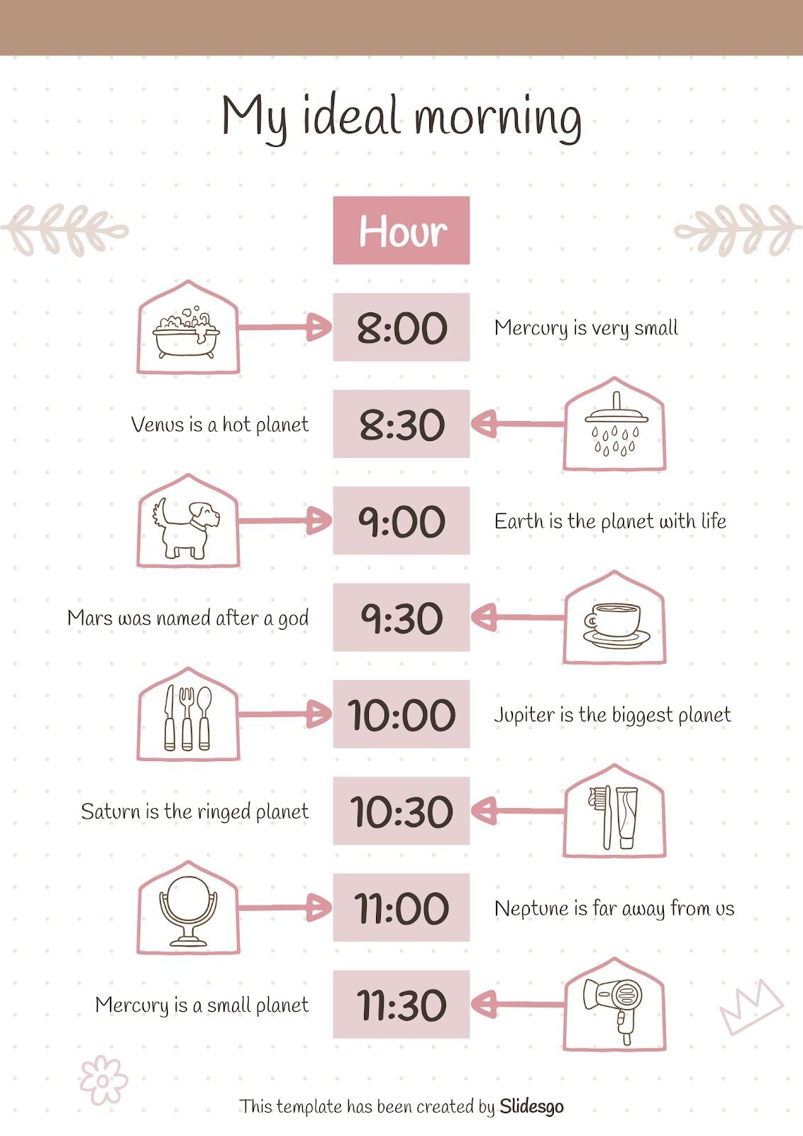 Printable Morning Routine Bullet Diary Presentation