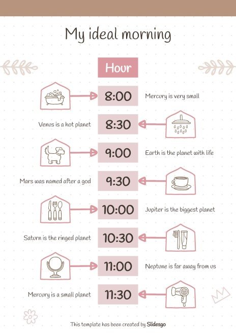 Printable Morning Routine Bullet Diary Presentation