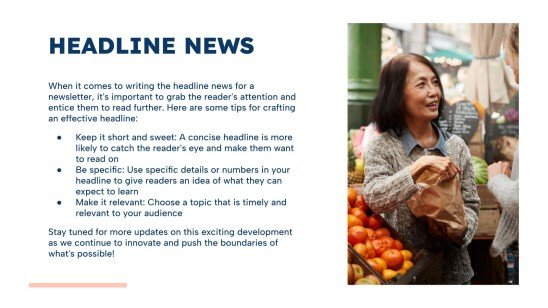 CSR Newsletter Presentation