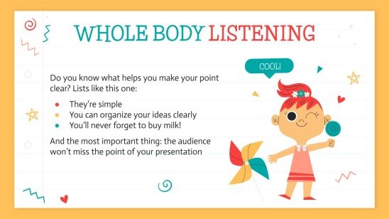 Whole Body Listening for Pre-K Presentation