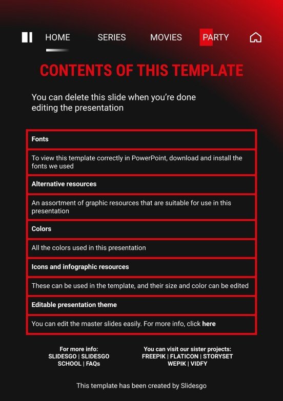 Invitation to a TV Serie Dress Code Party Presentation