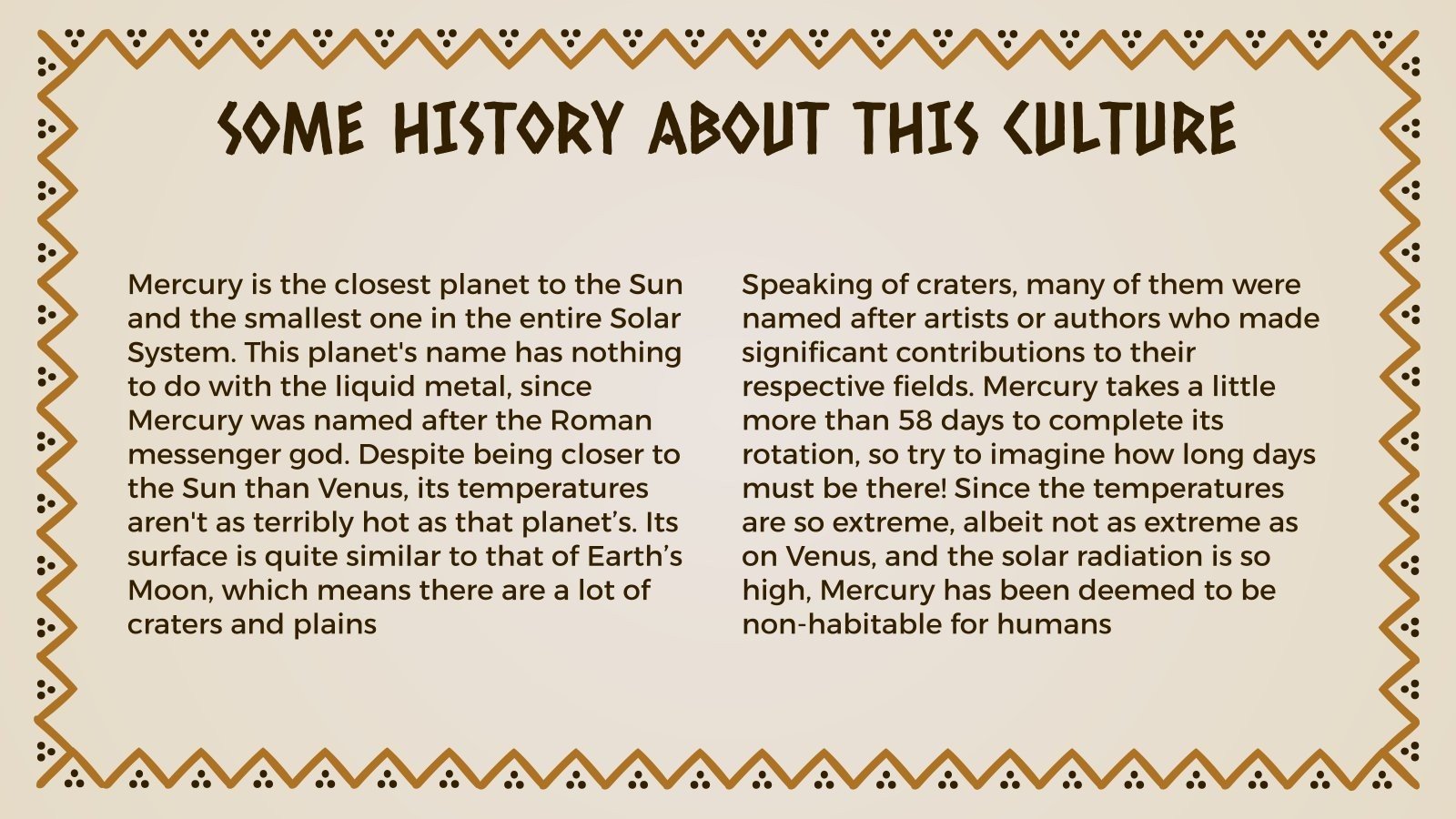 Aztecs Culture Presentation