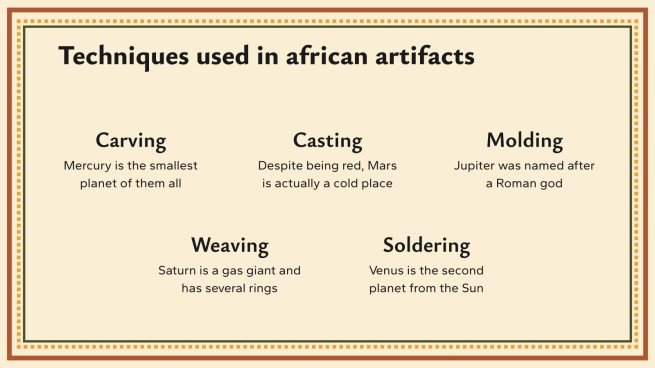 Anthropology Major for College: African Cultural Artifacts