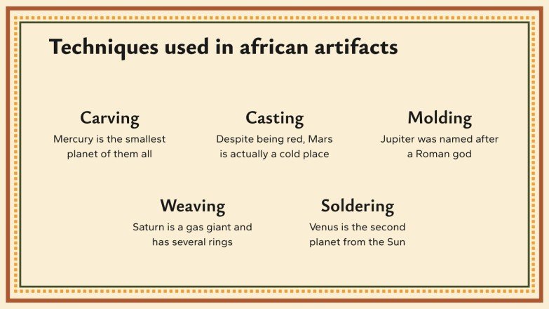 Anthropology Major for College: African Cultural Artifacts