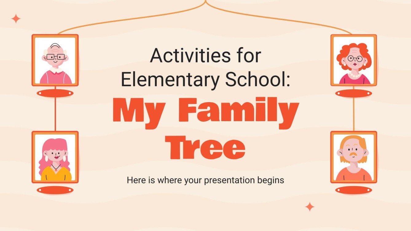Activities for Elementary School: My Family Tree