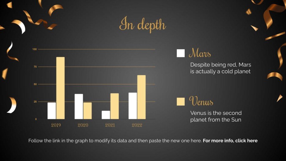 Gold Confetti Newsletter | Google Slides & PowerPoint template