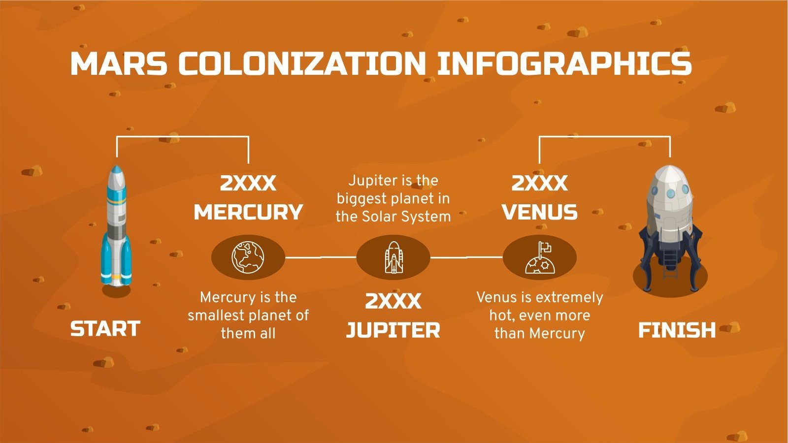 Mars Colonization Thesis Infographics Template
