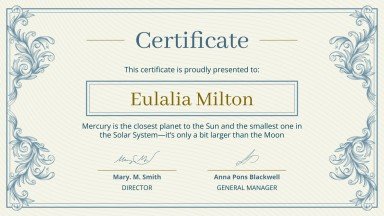 Regency Era Style Diplomas for College Presentation