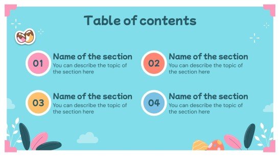 Ronnie The Bunny Easter Stickers Minitheme Presentation