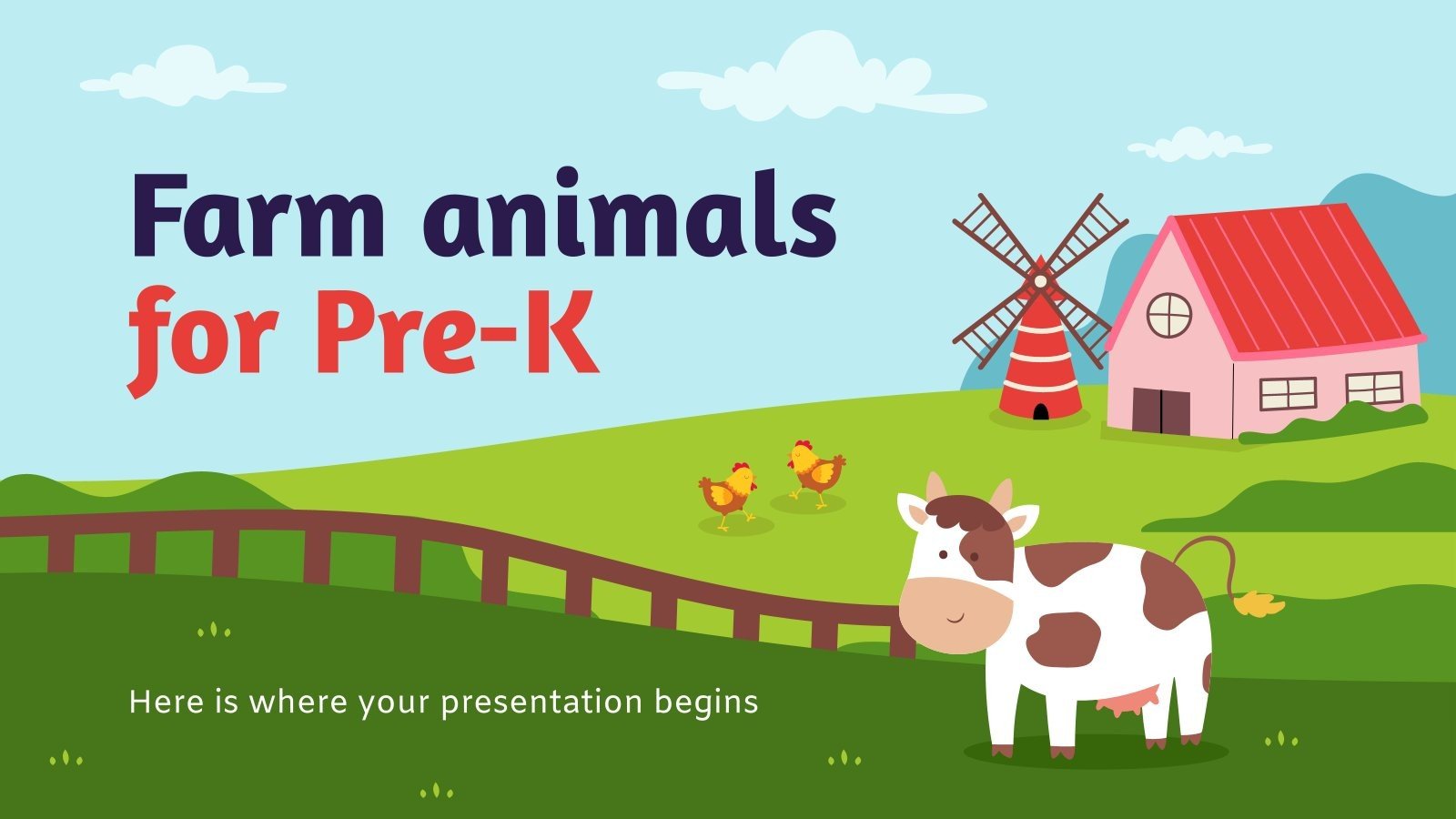 Free Google Slides and PowerPoint templates about Farms