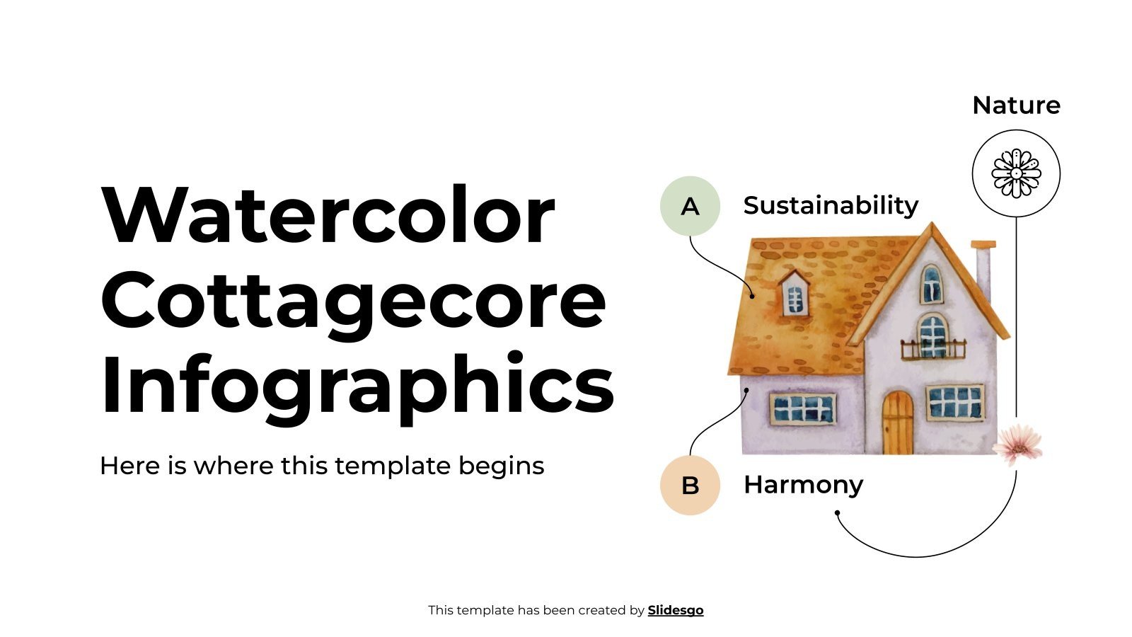 Watercolor Cottagecore Infographics Template