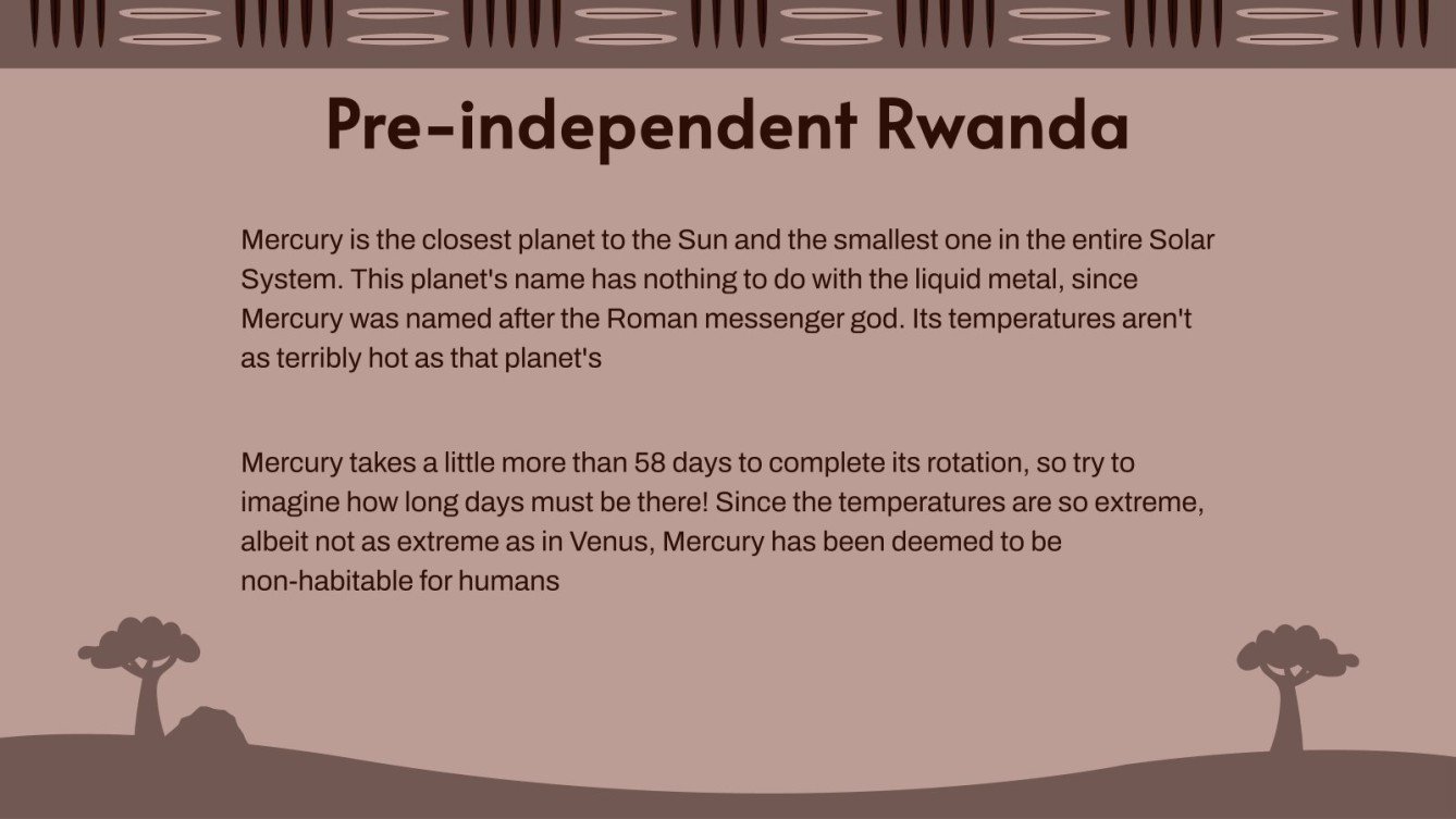 Rwanda Genocide History Lesson Presentation