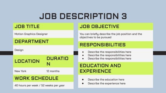 Motion Graphics Designer Job Description Presentation