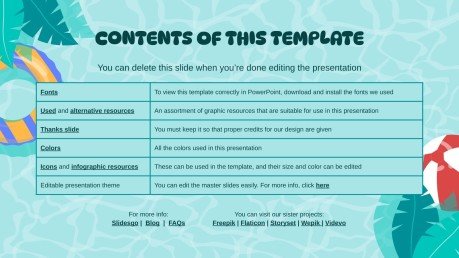 Floatie Presentation Template Presentation