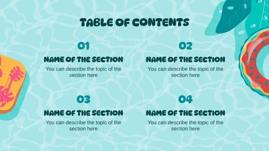 Floatie Presentation Template Presentation