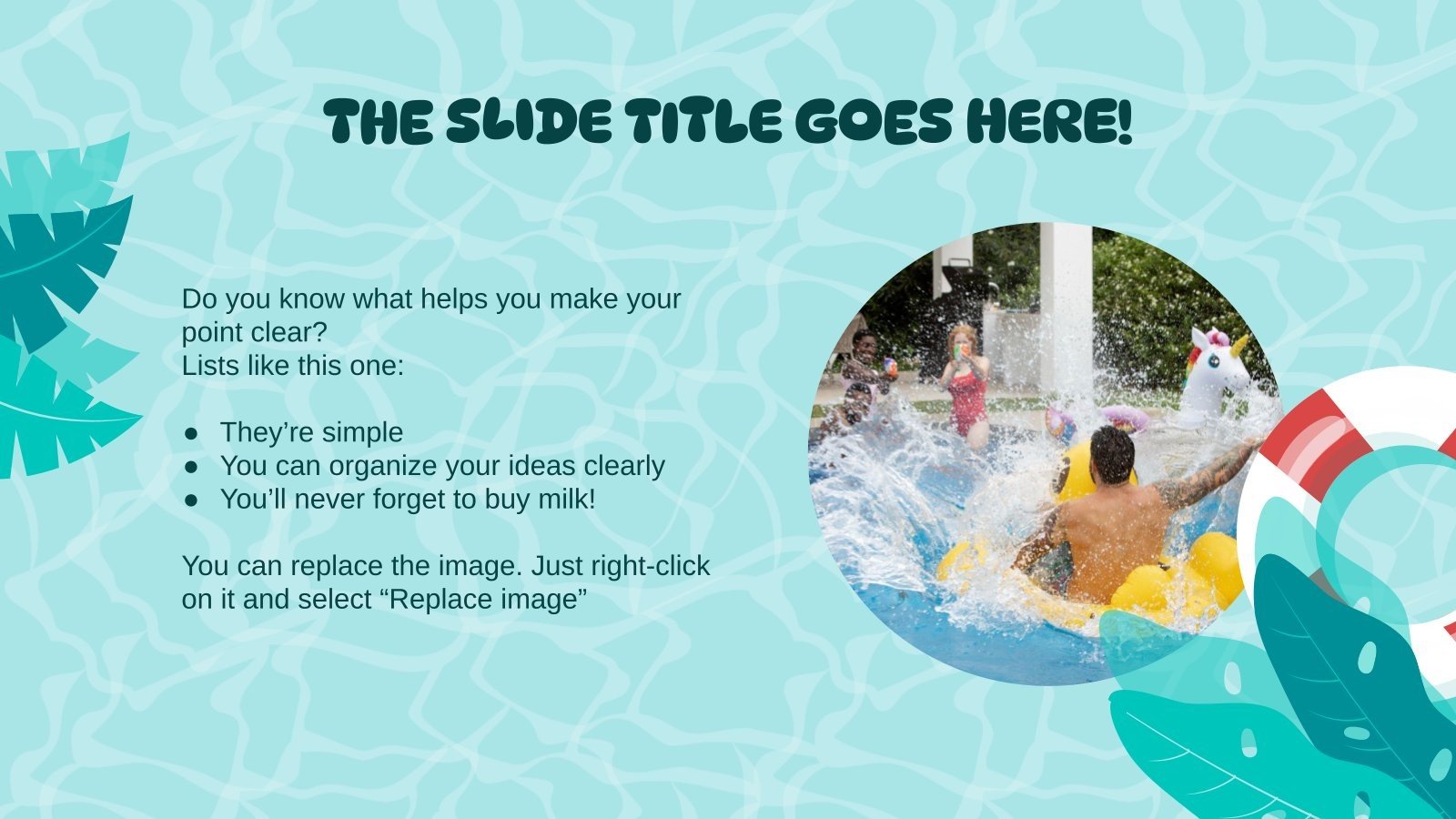 Floatie Presentation Template Presentation