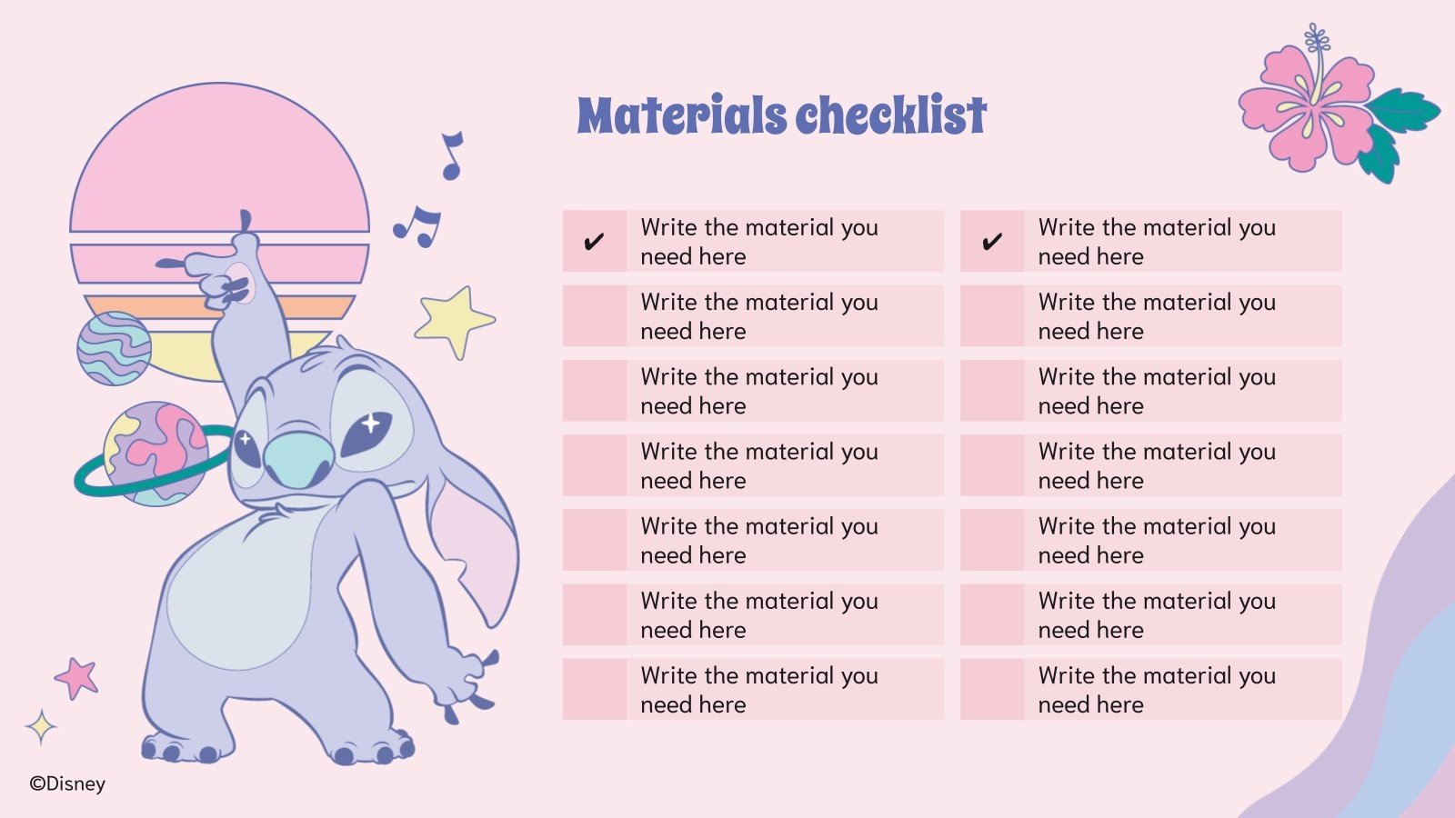 Presentación Clase de música de Lilo & Stitch