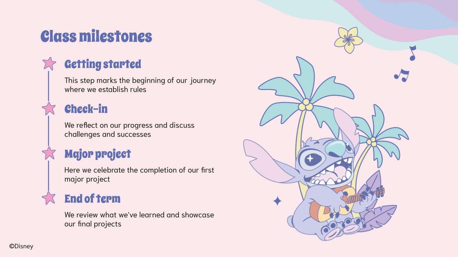 Presentación Clase de música de Lilo & Stitch