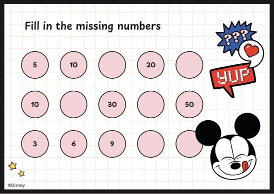Mickey Mouse Worksheet Presentation