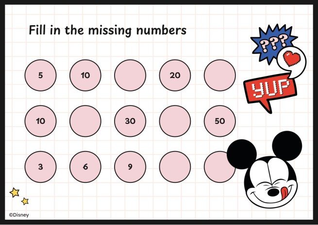 Mickey Mouse Worksheet Presentation