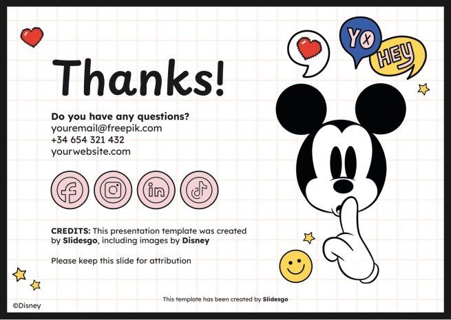 Mickey Mouse Worksheet Presentation