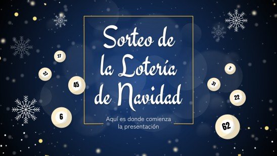 Spanish Christmas Lottery Minitheme | Google Slides & PPT