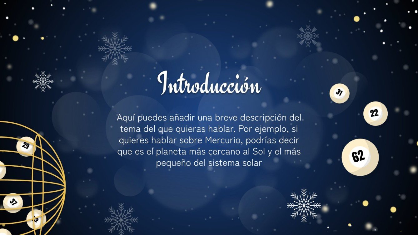 Spanish Christmas Lottery Minitheme | Google Slides & PPT