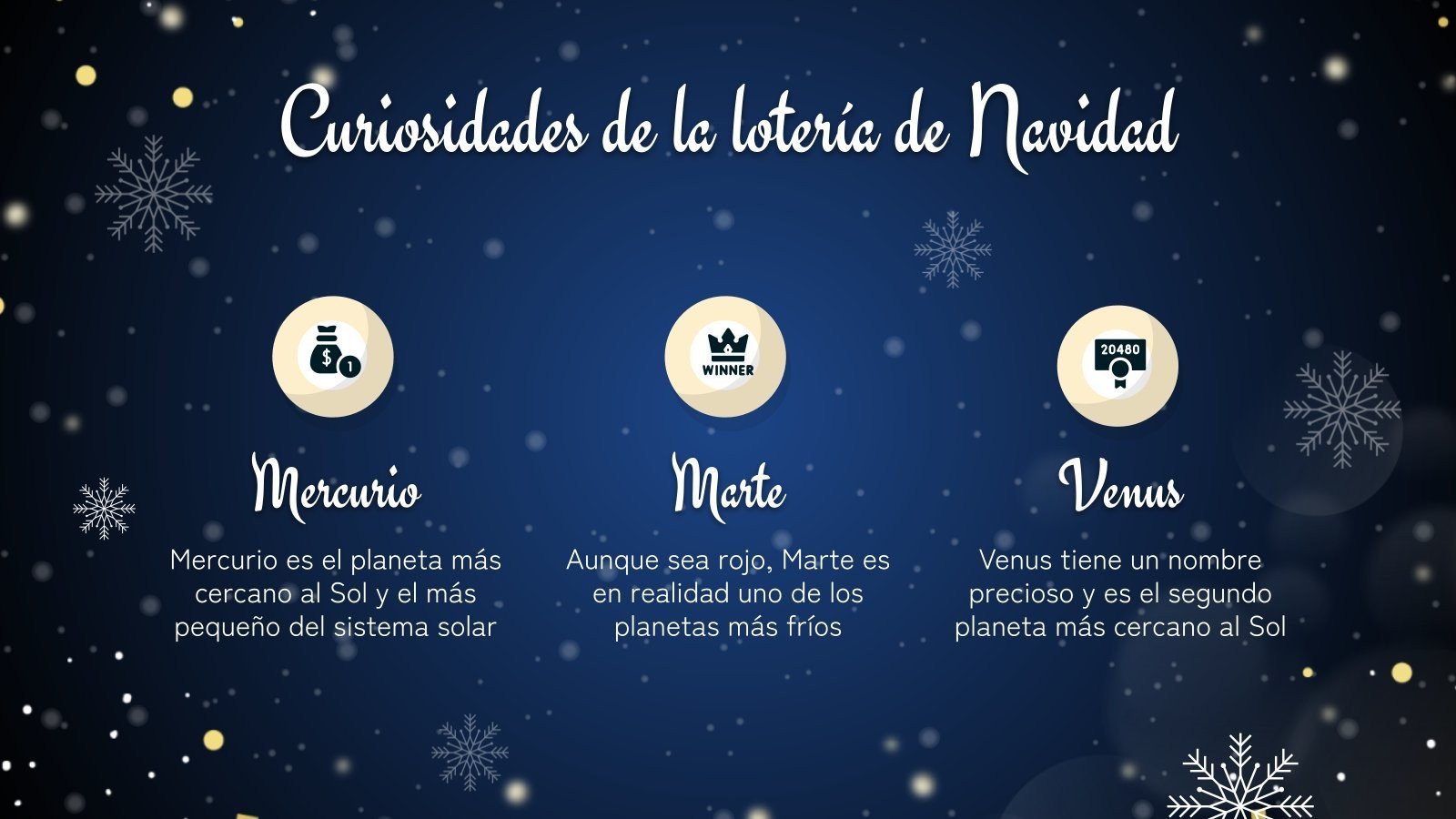 Spanish Christmas Lottery Minitheme | Google Slides & PPT