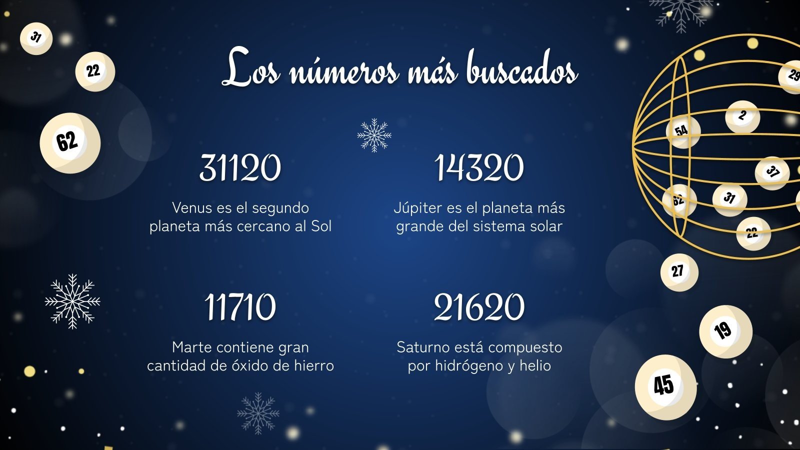 Spanish Christmas Lottery Minitheme | Google Slides & PPT