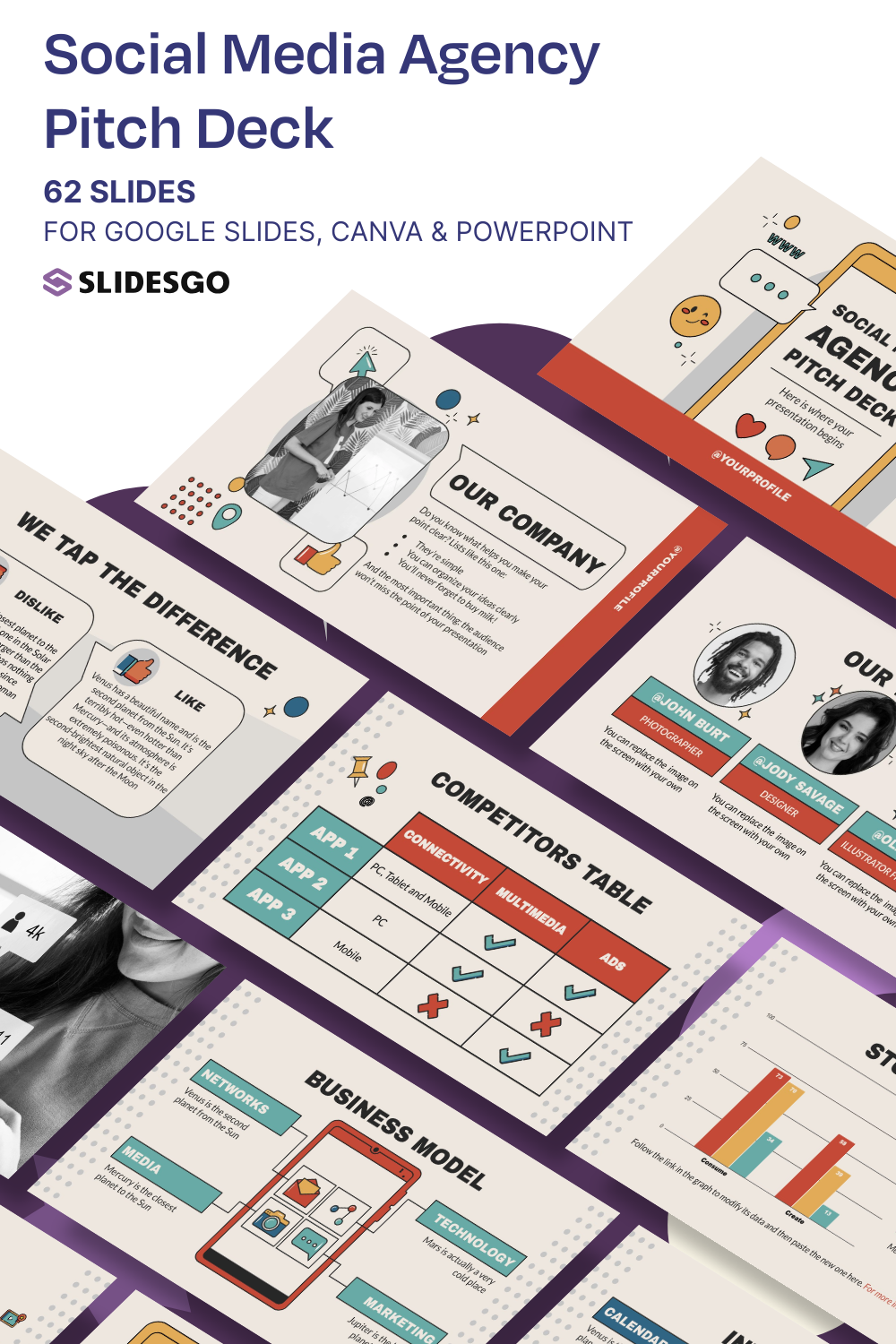 Social Media Agency Pitch Deck Presentation