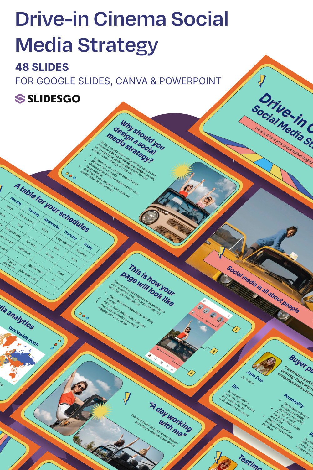 Drive-in Cinema Social Media Strategy Presentation