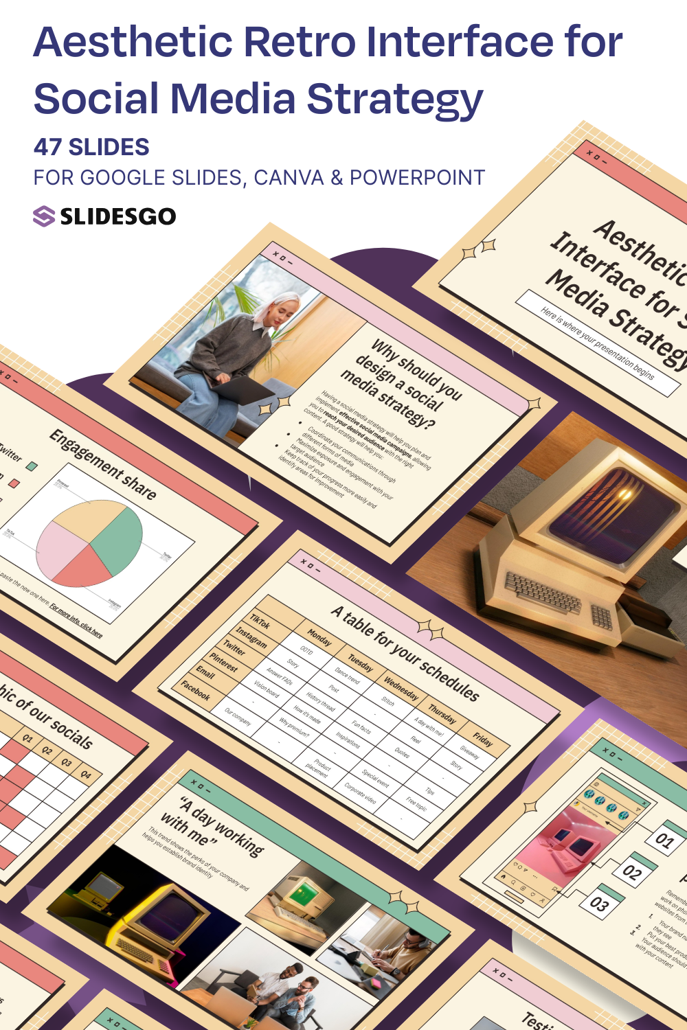 Aesthetic Retro Interface for Social Media Strategy