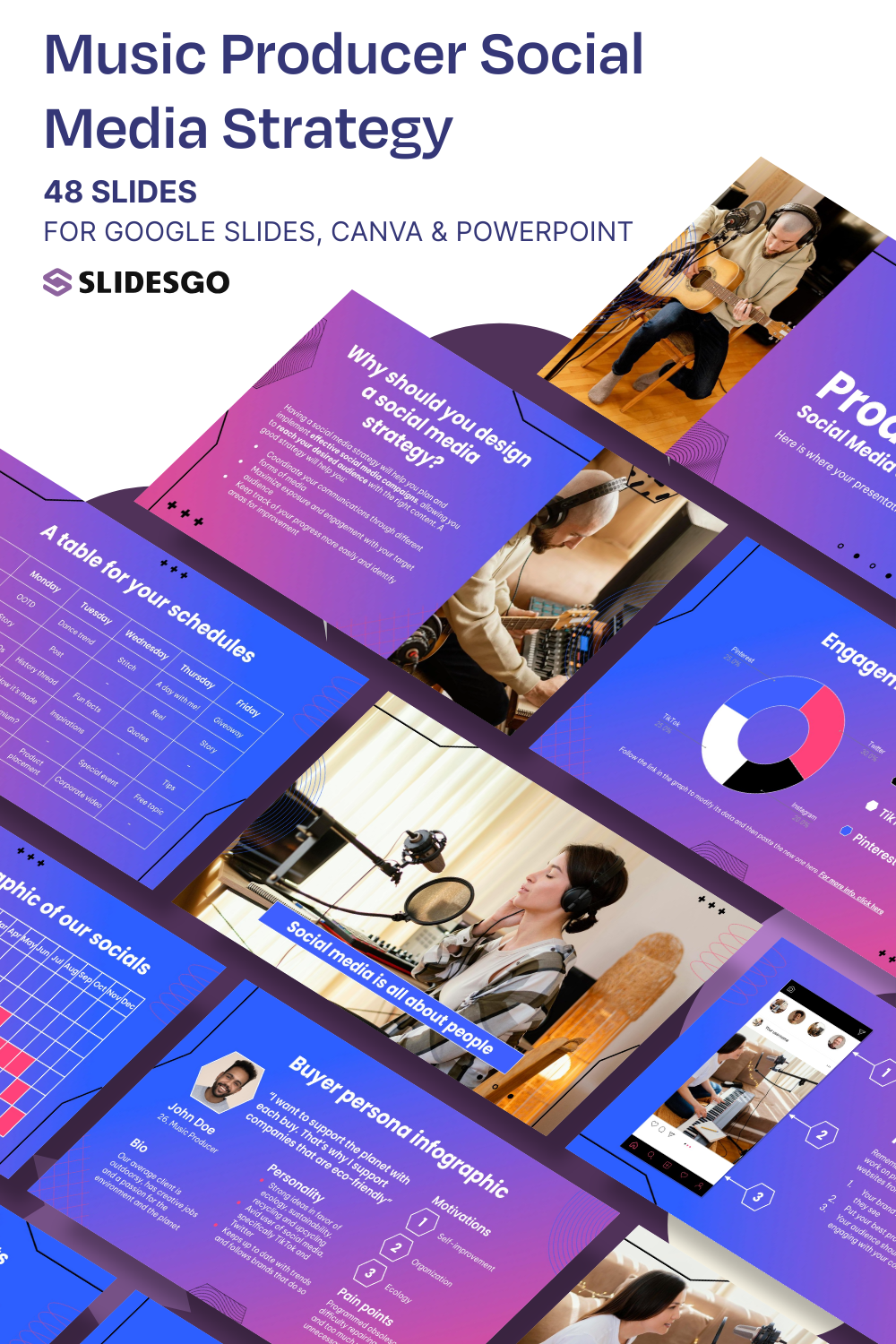 Music Producer Social Media Strategy Presentation
