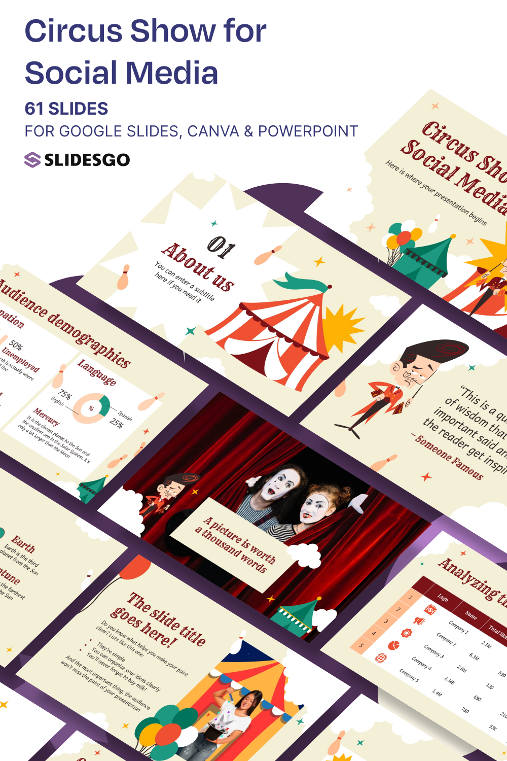 Circus Show for Social Media Presentation