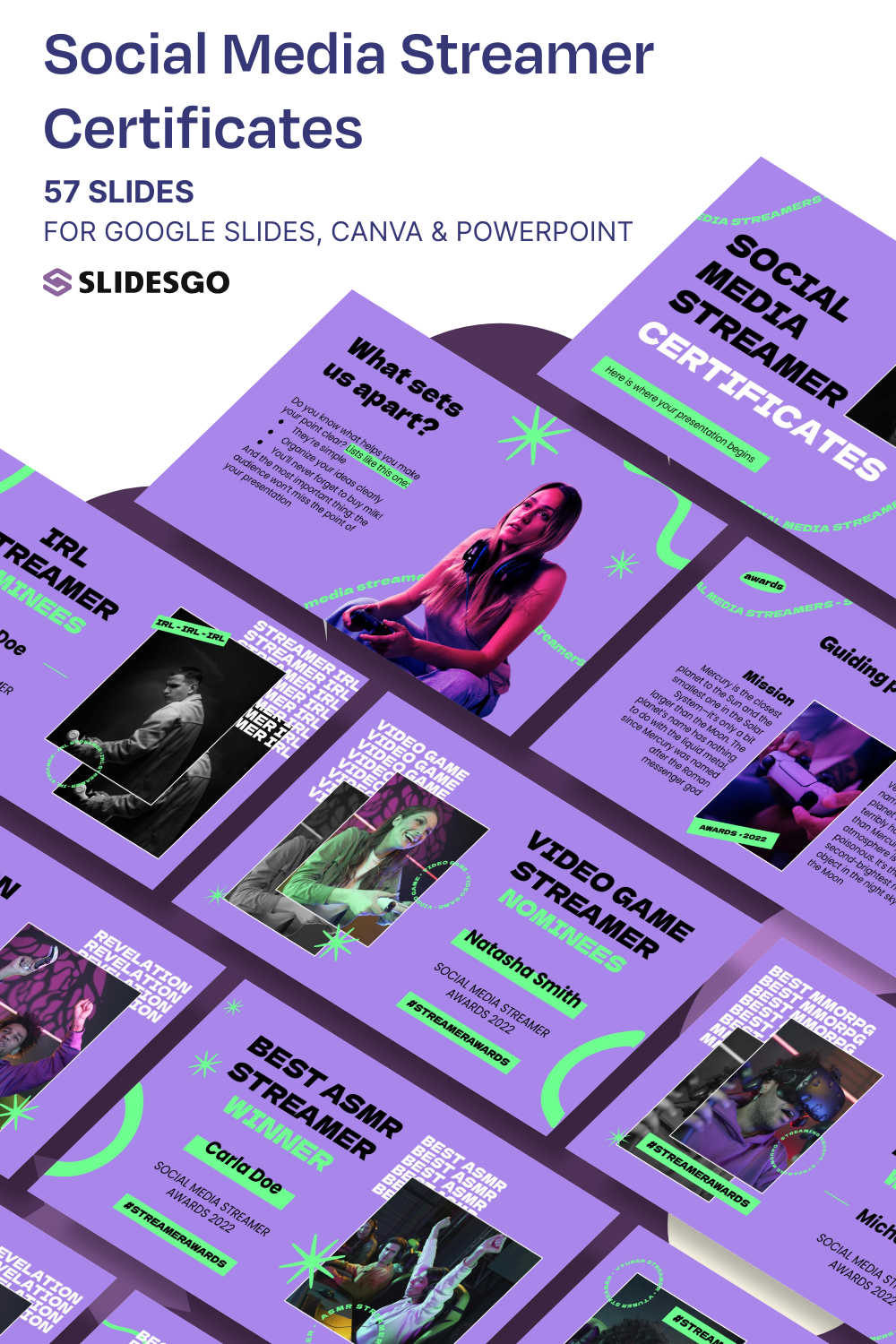 Social Media Streamer Certificates Presentation