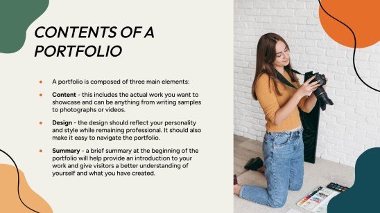 Organic Shapes & Lines Portfolio Presentation