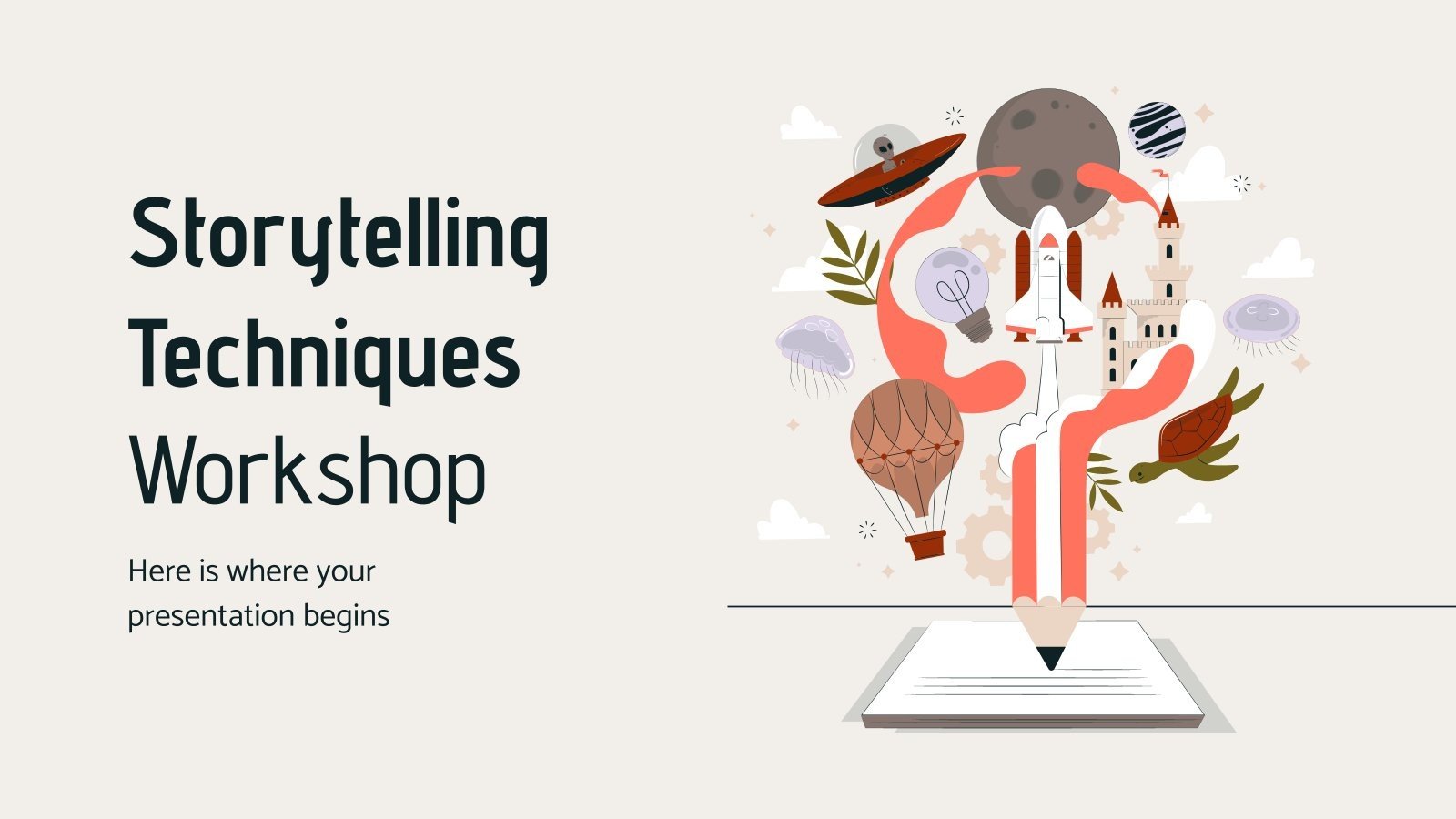 Free Google Slides and PowerPoint templates about Storytelling