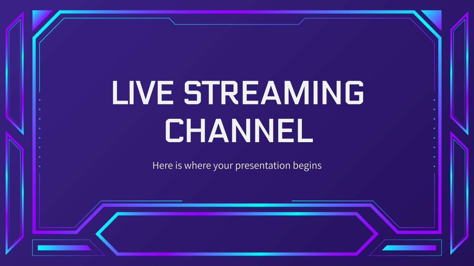 Live Streaming Channel Presentation