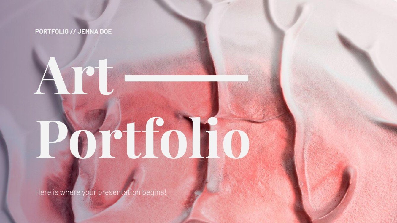 Art Portfolio Google Slides Theme and PowerPoint Template