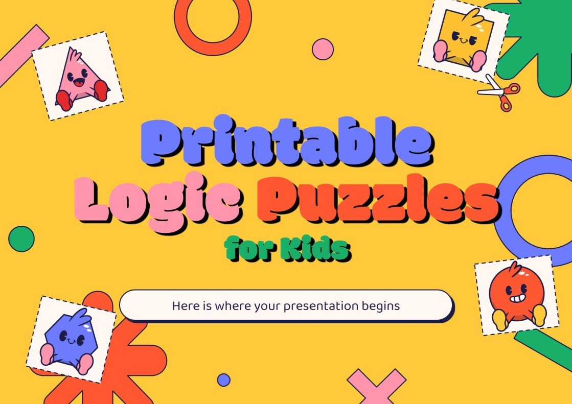 Printable Logic Puzzles for Kids Presentation
