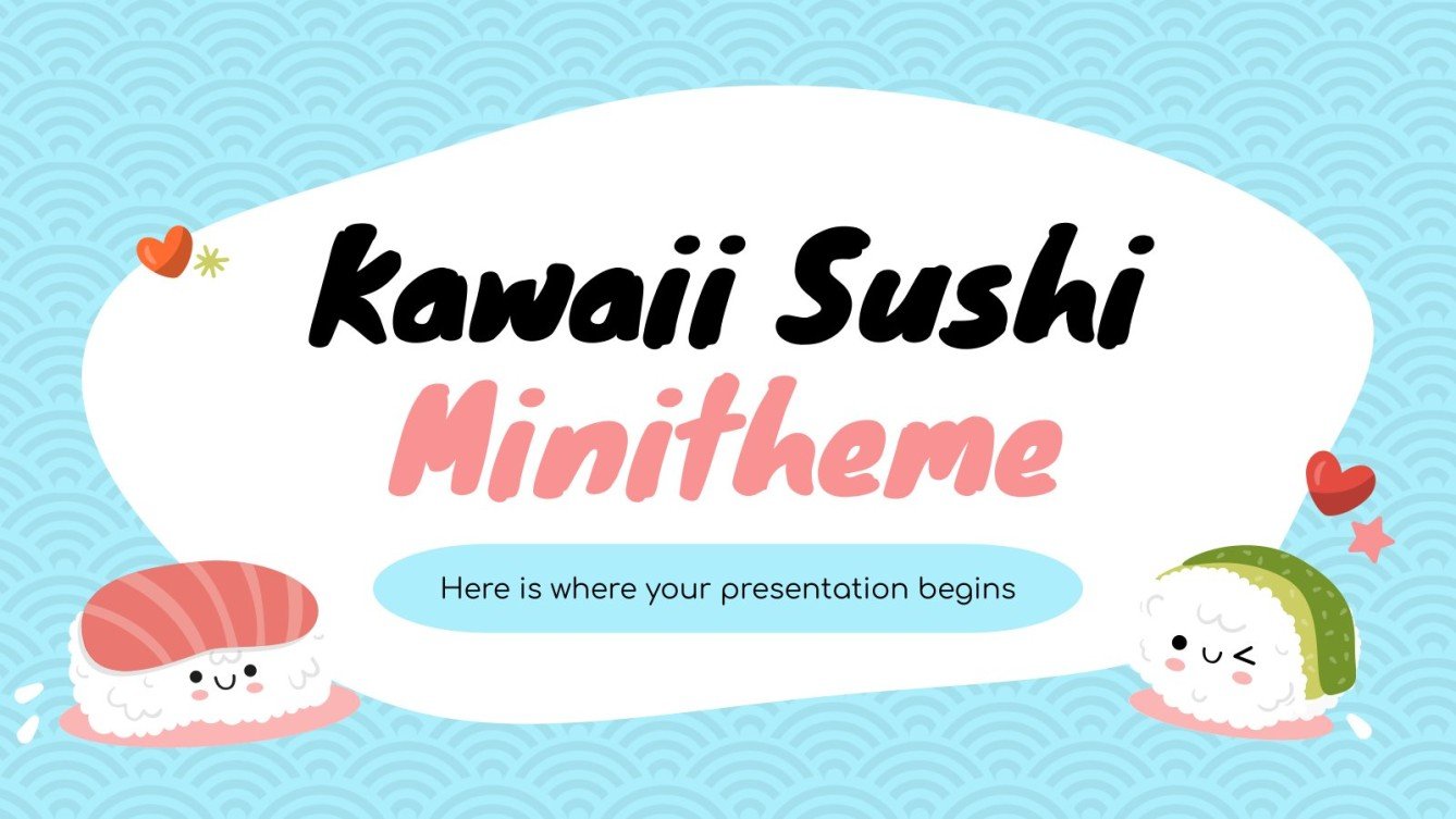 Free Sushi Google Slides themes and PowerPoint templates