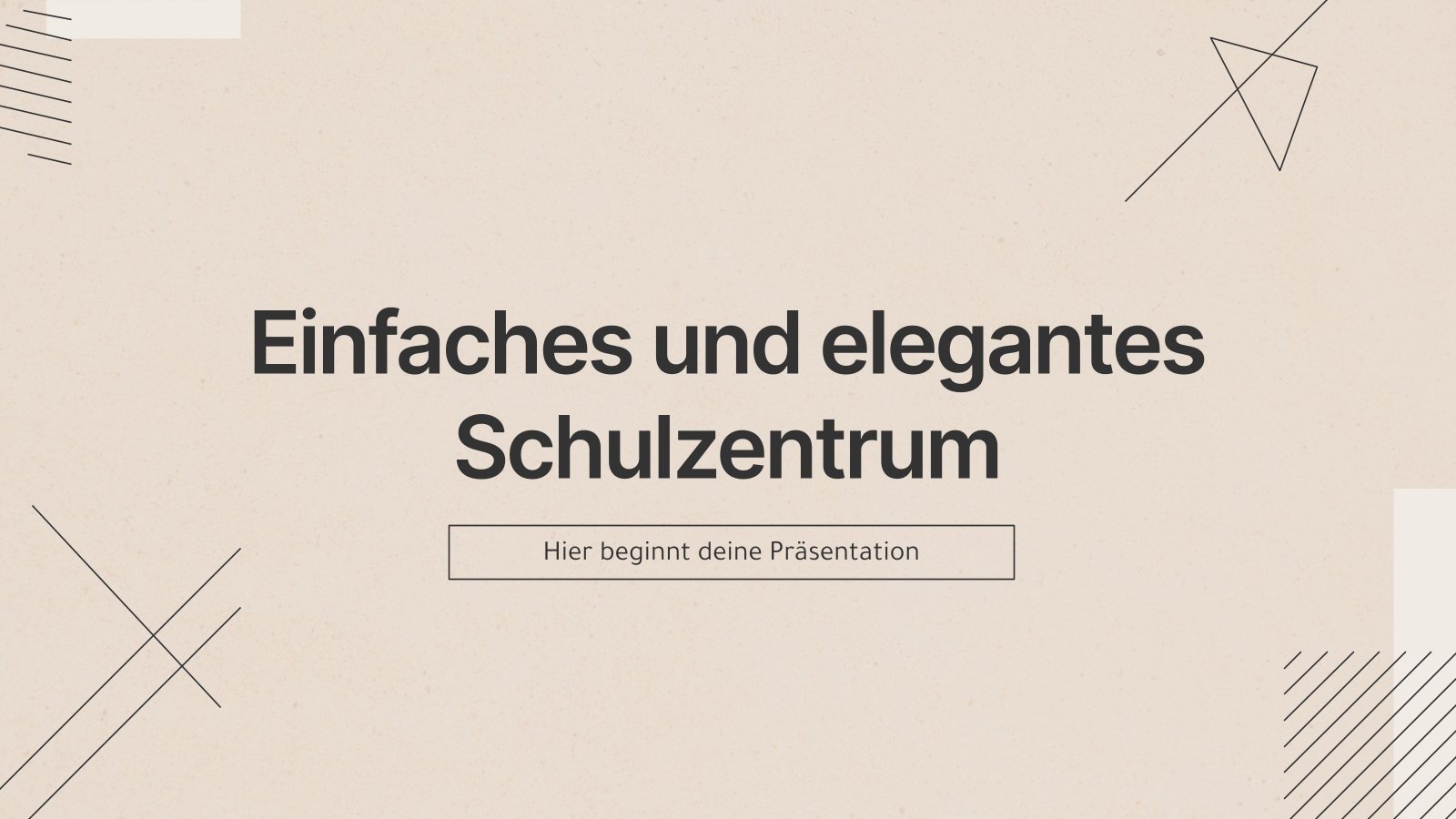 Simple and Elegant School Center Presentation