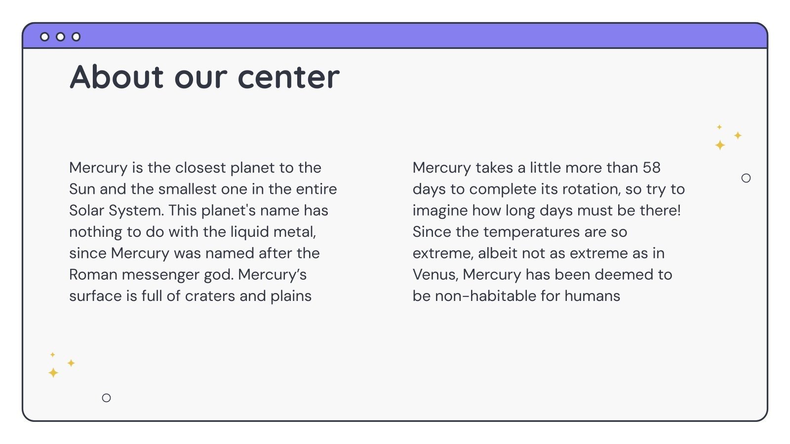 Virtual Learning School Center Presentation