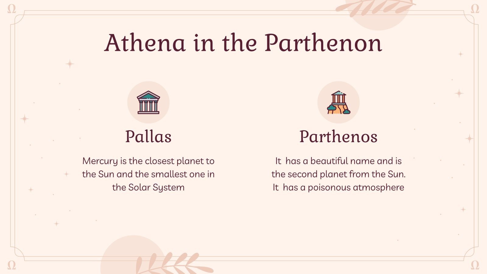 Women in History - Athena Parthenos